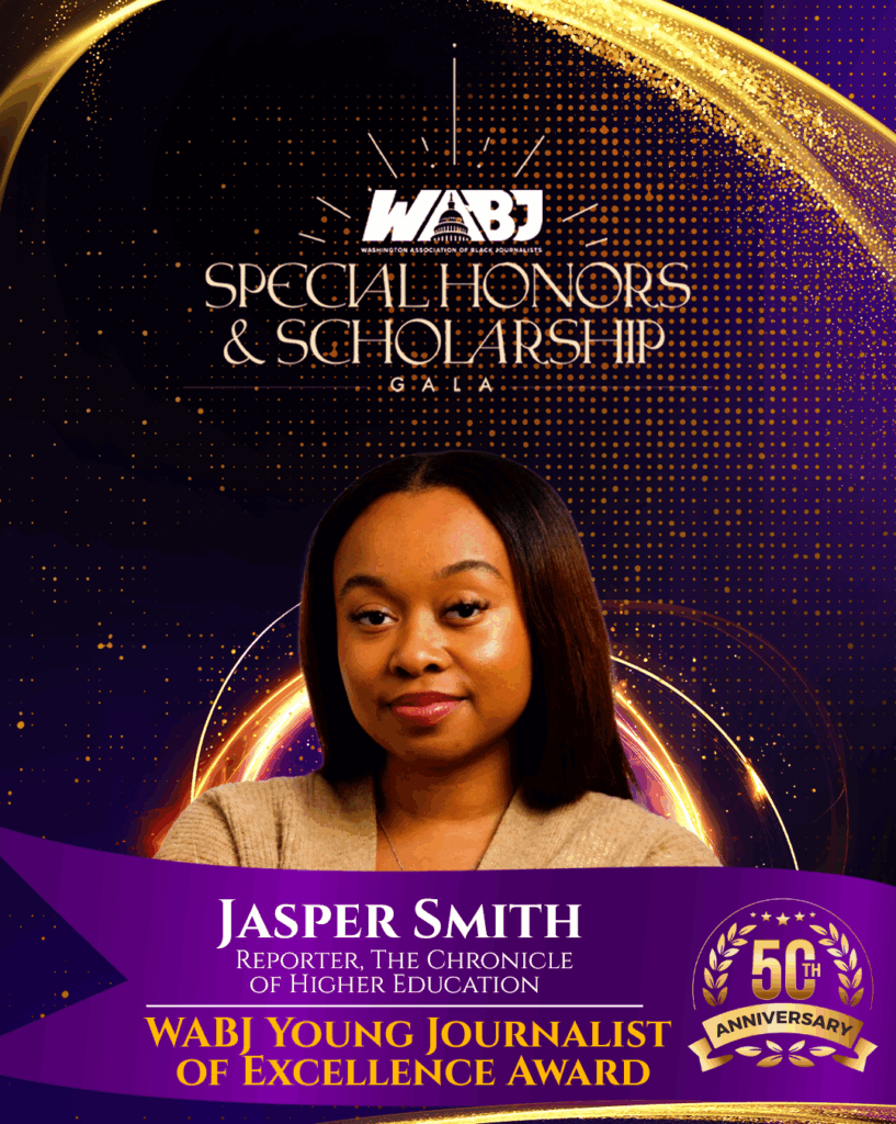 Jasper Smith Named 2025 WABJ Young Journalist of Excellence Award ...